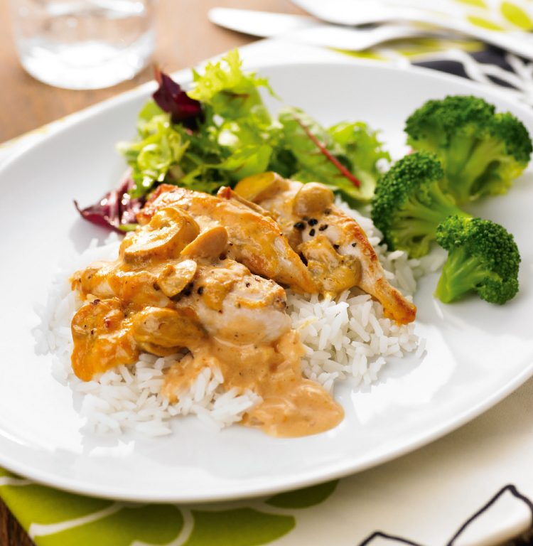 Krämig kycklinggratäng i ugn med mango chutney - enkel & god