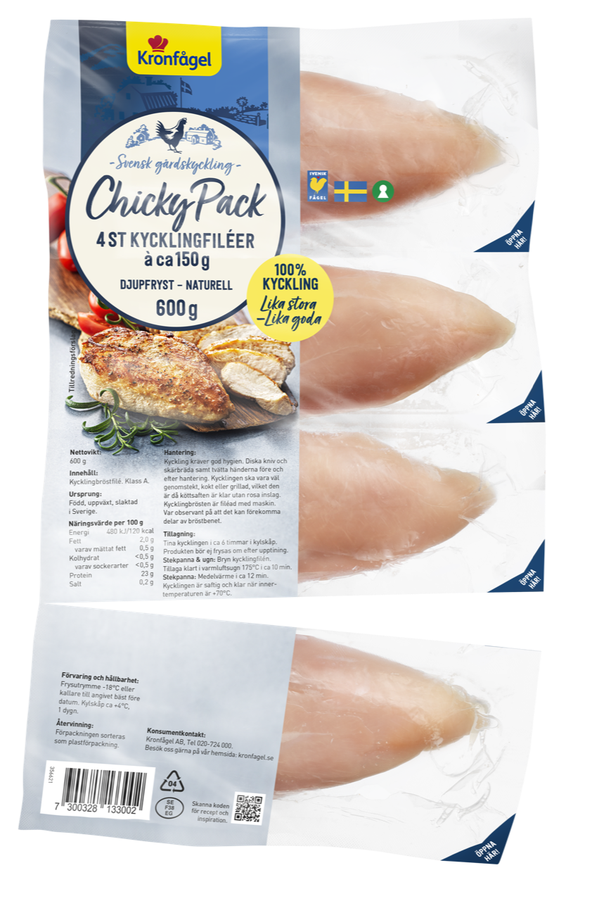Chicky Pack - Nyhet i frysdisken | Kyckling från Kronfågel